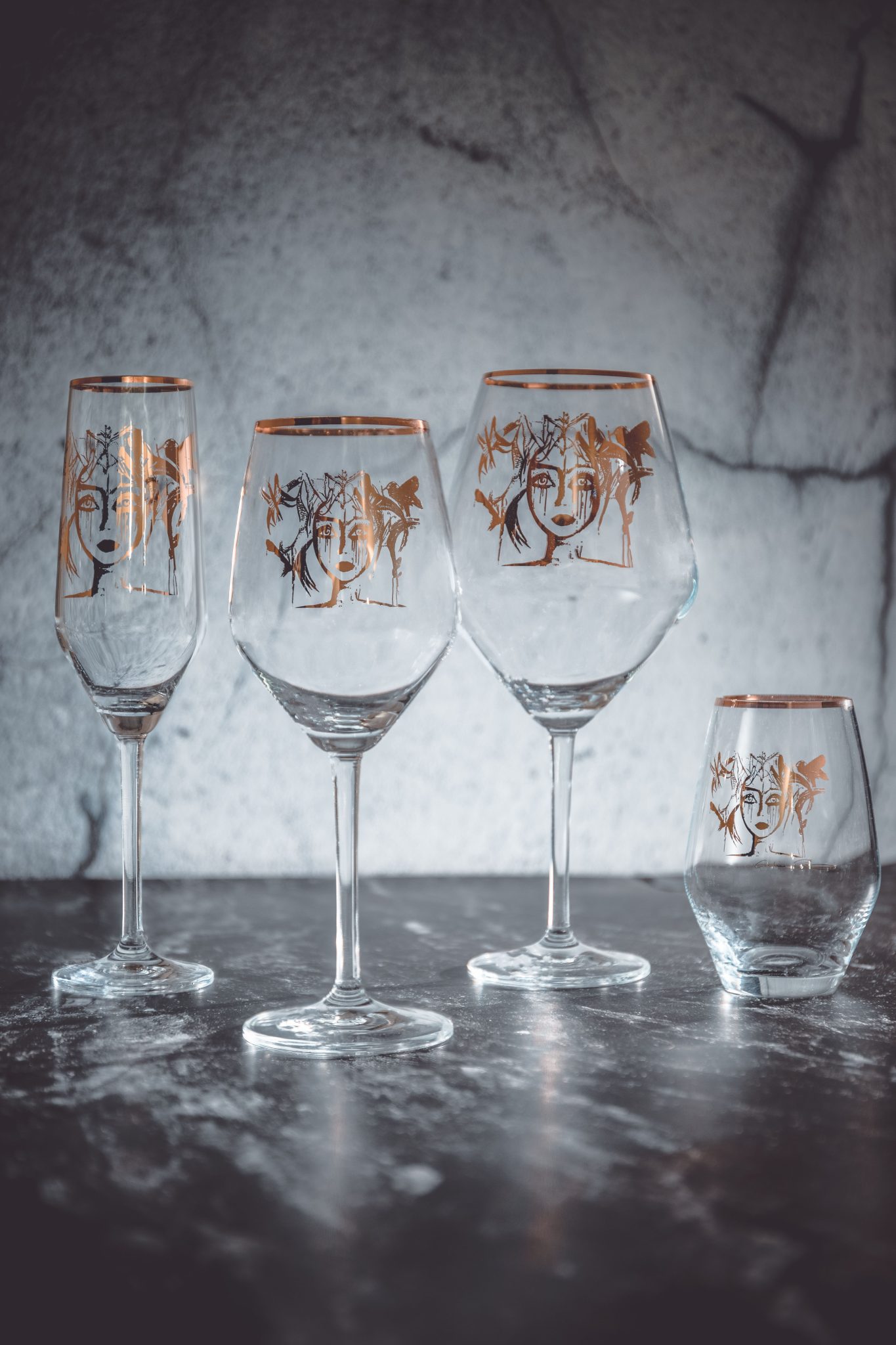 Champagneglas Slice of Life Gold 30cl Från Carolina Gynning | RUM1